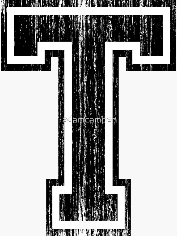 "Big Varsity Letter T" Sticker for Sale by adamcampen | Redbubble