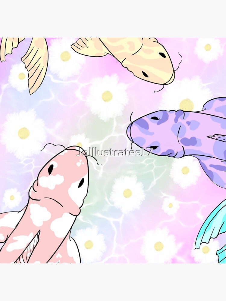 "Koi fish-pastel" Poster by JoIllustrates17 | Redbubble
