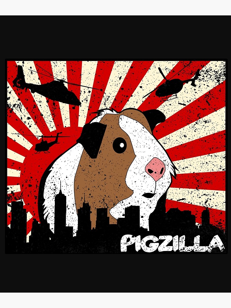 "Pigzilla" Poster by troy1969 | Redbubble