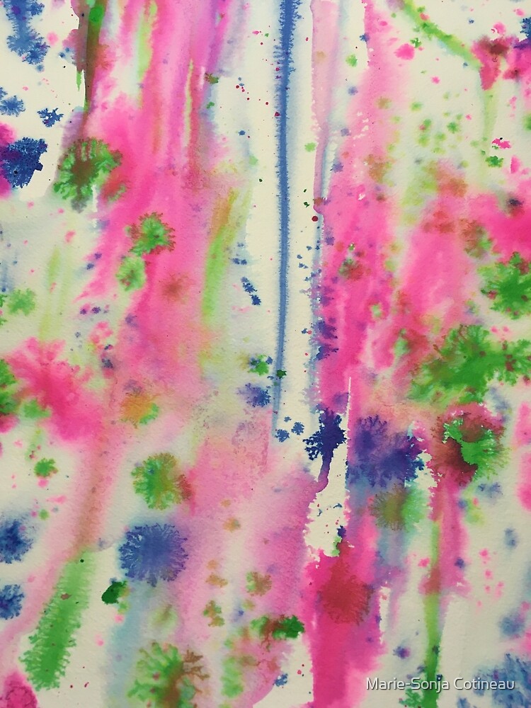 "Colorful Ink Bleed" Poster for Sale by artmarieso | Redbubble