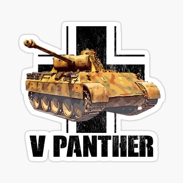 "V Panther German Medium Tank WW2 Panzer Armored" Sticker for Sale by ...