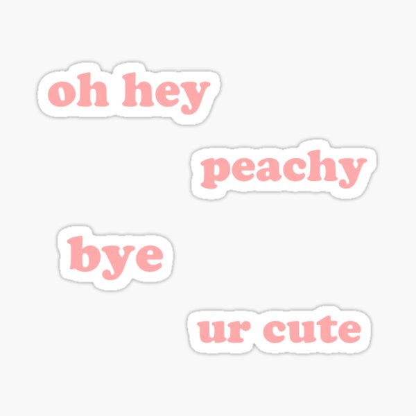 "mini pink cute sayings (pack)" Sticker by cats-corner | Redbubble
