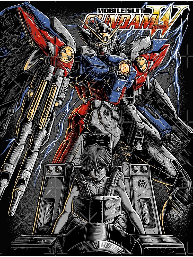 "Gundam Wing" Poster by kawaiino | Redbubble