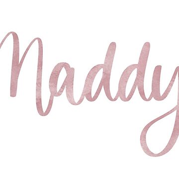 "Maddy Pink Watercolor" Sticker for Sale by Jaymesarah | Redbubble