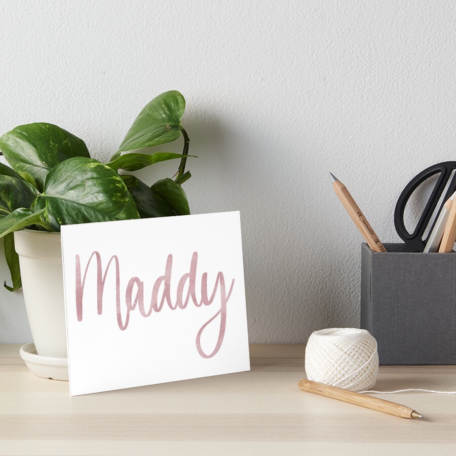 "Maddy Pink Watercolor" Sticker for Sale by Jaymesarah | Redbubble
