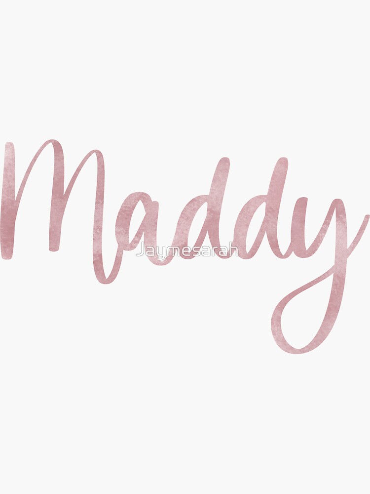 "Maddy Pink Watercolor" Sticker for Sale by Jaymesarah | Redbubble