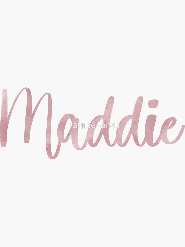 "Maddie Pink Watercolor" Sticker for Sale by Jaymesarah | Redbubble