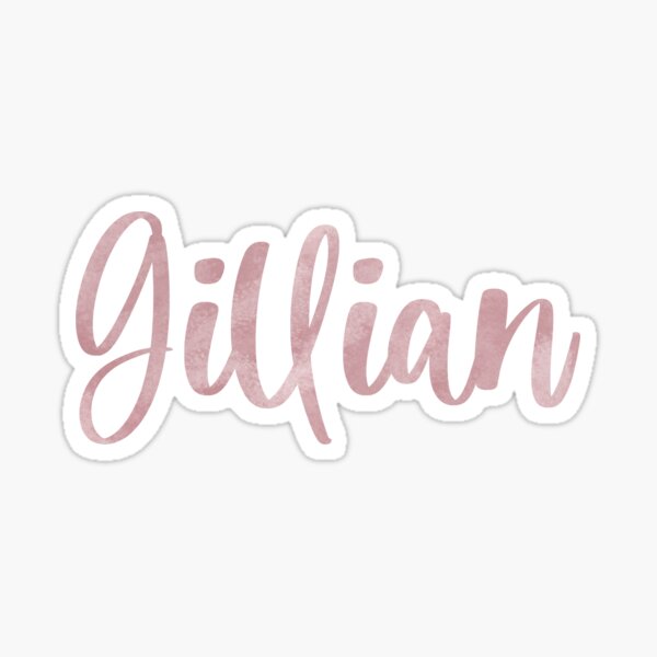 "Gillian Pink Watercolor" Sticker by Jaymesarah | Redbubble