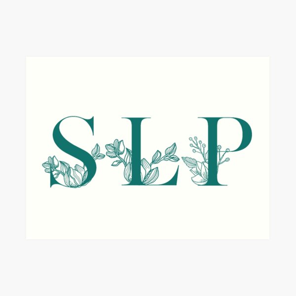 "SLP" Art Print for Sale by stickersbycare | Redbubble