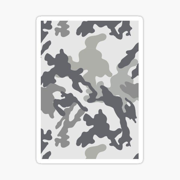 "Grey camo" Sticker by oliverhowells | Redbubble