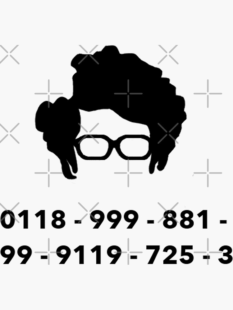 "Moss New Emergency Number - The IT Crowd" Sticker for Sale by TTTugce ...