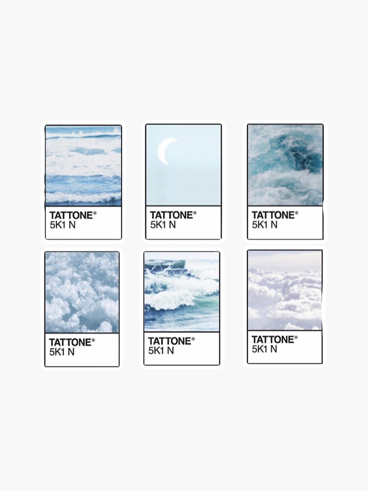 "Aesthetic Pantone" Sticker by rachfrenchman | Redbubble