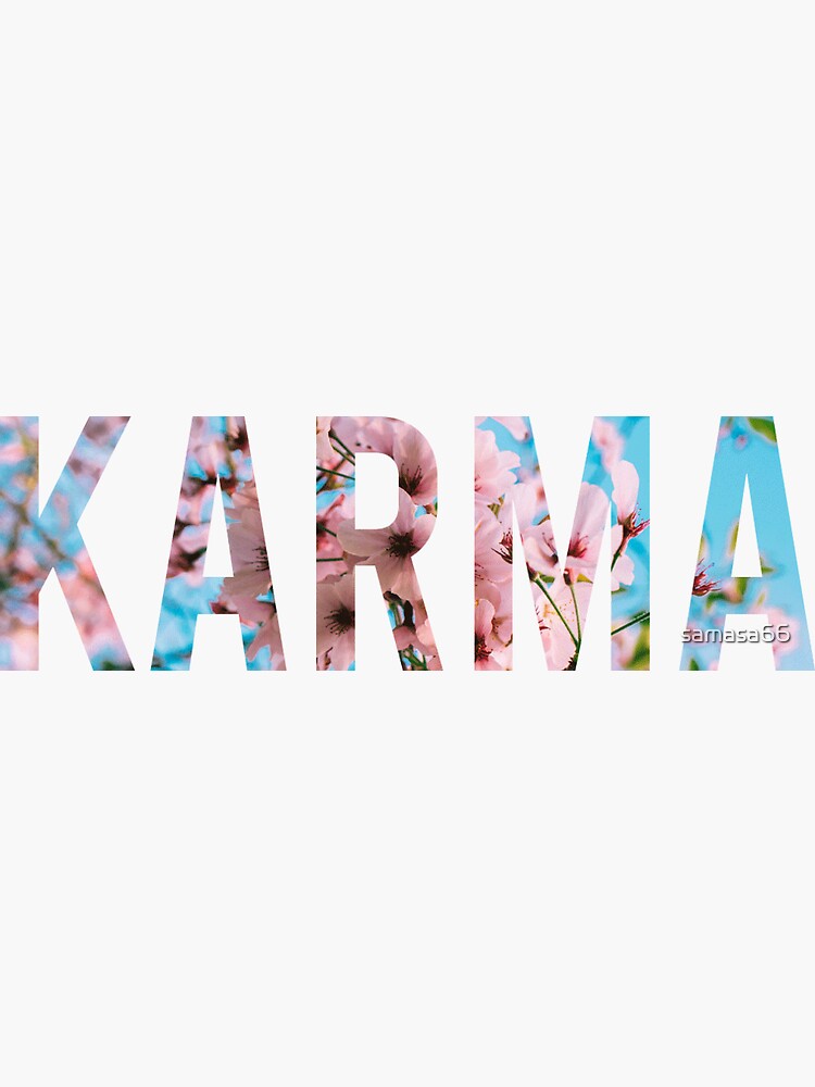 "Cherry blossom Karma design" Sticker for Sale by samasa66 | Redbubble