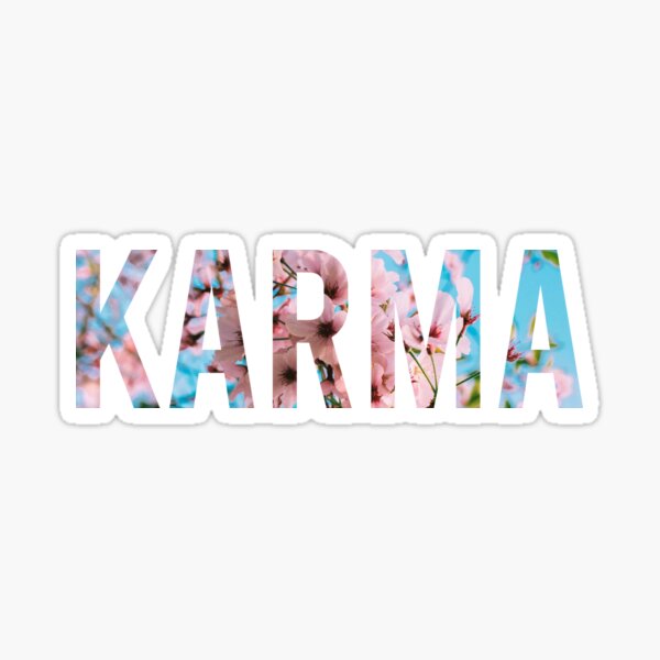"Cherry blossom Karma design" Sticker for Sale by samasa66 | Redbubble