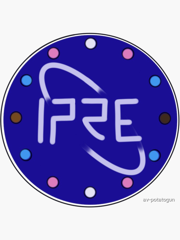 "IPRE Trans Logo" Sticker for Sale by av-potatogun | Redbubble