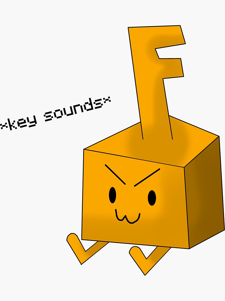 "*key sounds*" Sticker for Sale by BookWormGreen | Redbubble