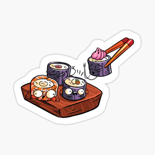 "Sushi emoji | japanese food" Sticker by Svinil | Redbubble