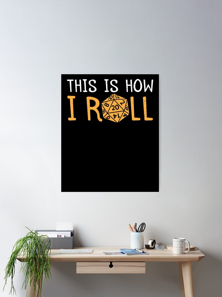 This is how I roll poster Papercraft Paper, Party & Kids gecoe.es