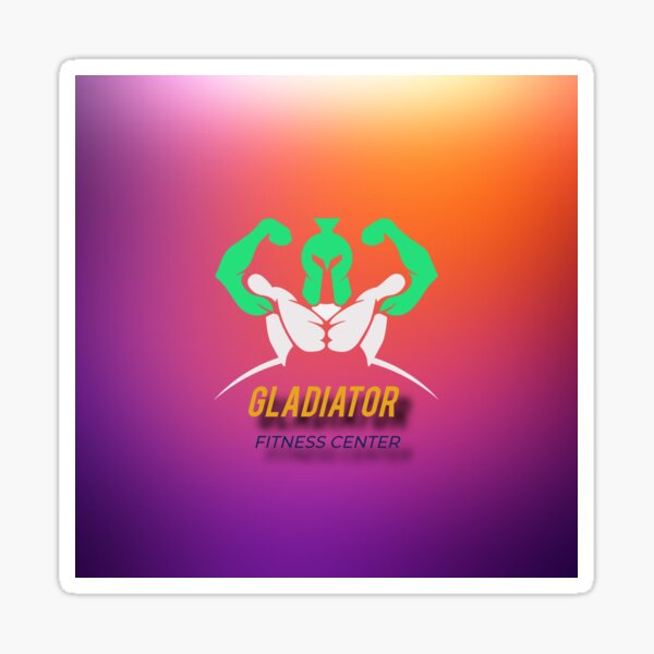 "Attractive gladiator fitness logo." Sticker by sabitaprasad7 | Redbubble