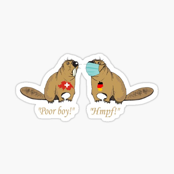 "Beaver. Poor boy! Hmph!" Sticker for Sale by Lin-Eve | Redbubble