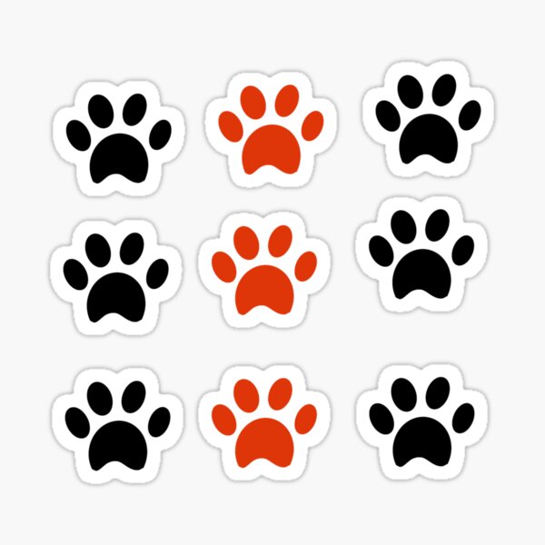 "Puppy dog foot prints" Sticker by abhishekarts | Redbubble