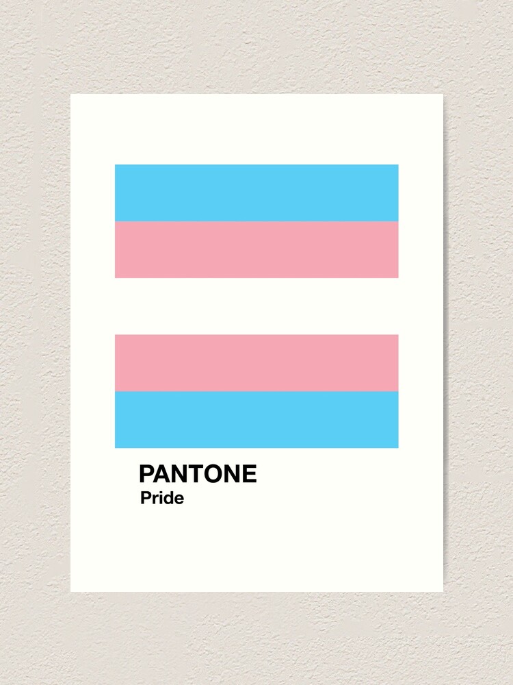 "Pantone Trans Transgender Pride Flag" Art Print by allywallybally1 ...
