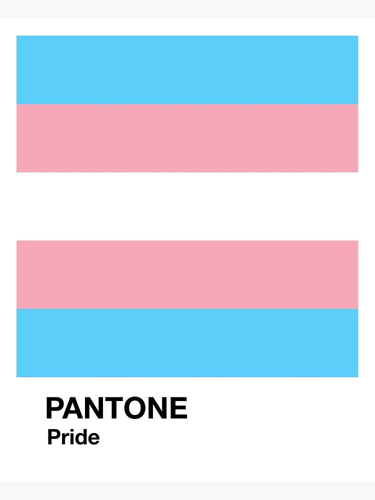"Pantone Trans Transgender Pride Flag" Photographic Print by ...