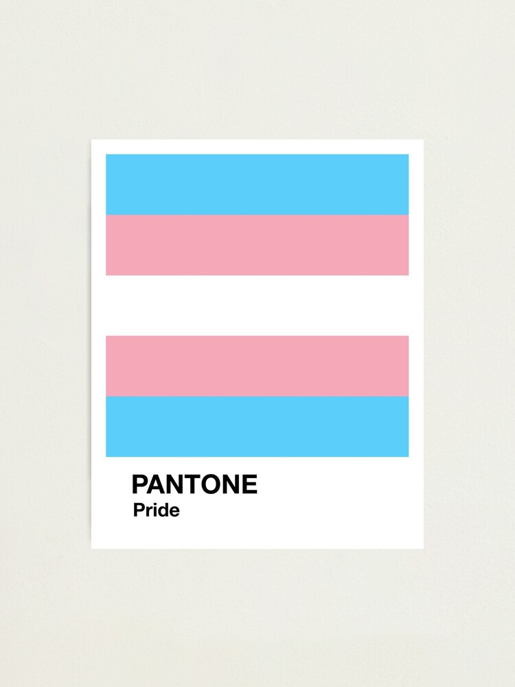 "Pantone Trans Transgender Pride Flag" Photographic Print by ...