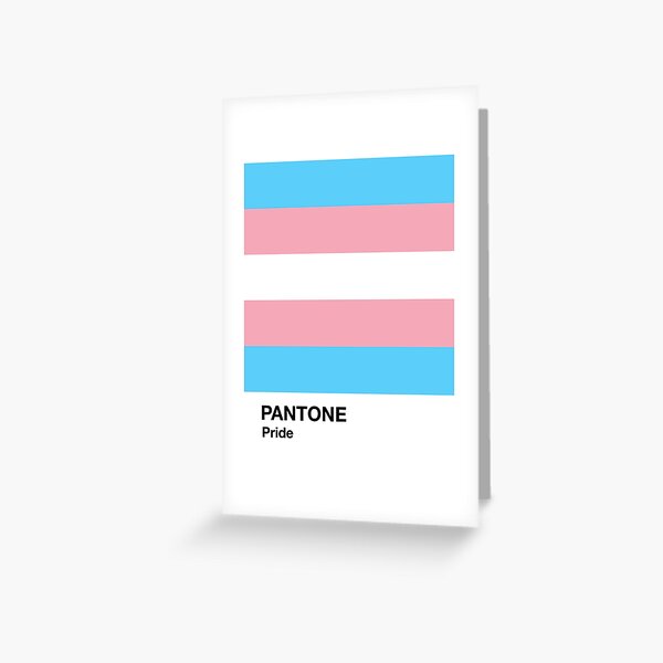 "Pantone Trans Transgender Pride Flag" Greeting Card for Sale by ...
