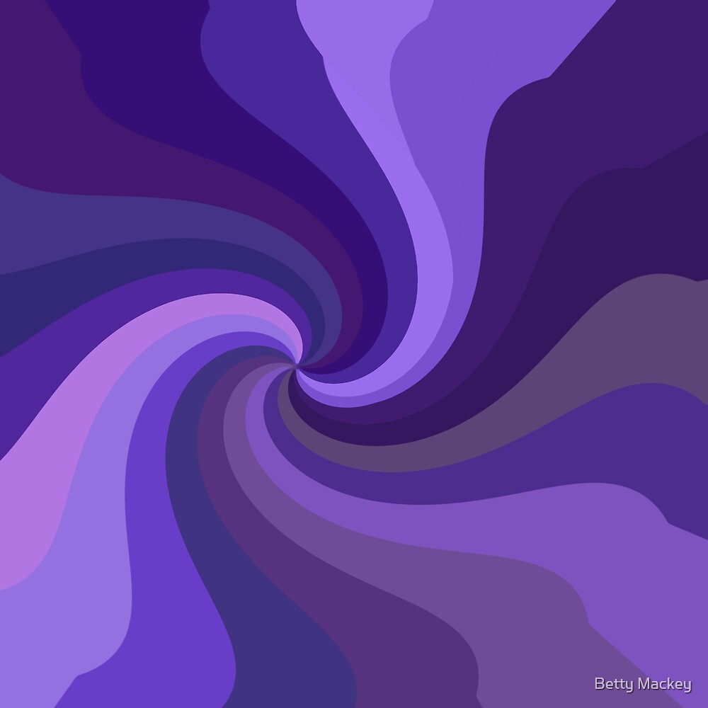 "Purple Twirl" by Betty Mackey | Redbubble