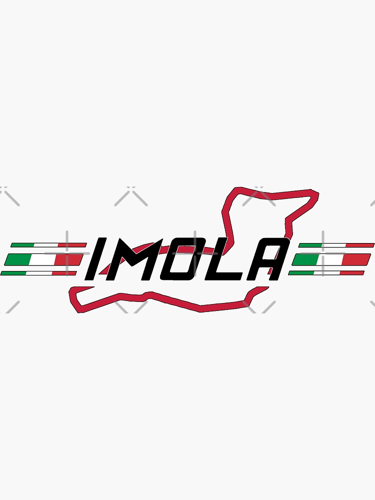 "IMOLA CIRCUIT LOGO" Sticker by gonzo17 | Redbubble