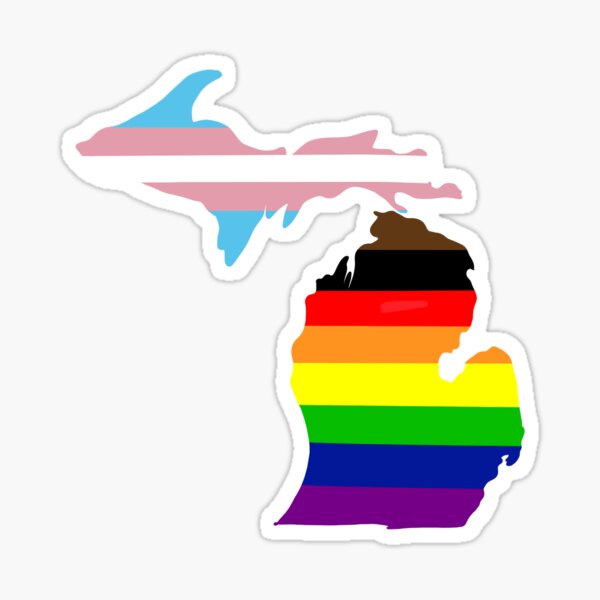 "Michigan Pride " Sticker by artb-ynicole | Redbubble
