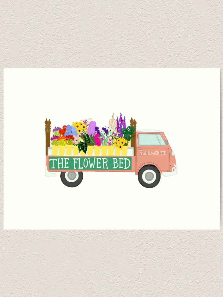 "Flower Truck" Art Print by jenbucheli | Redbubble