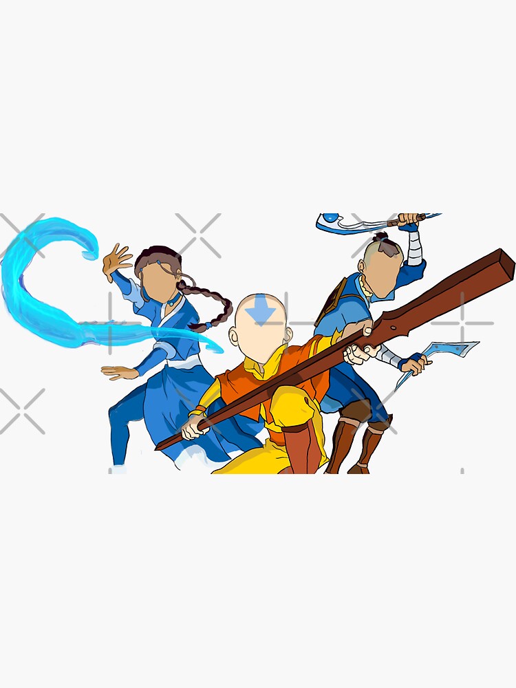 "Avatar the Last Airbender Trio" Sticker for Sale by skolk512 | Redbubble