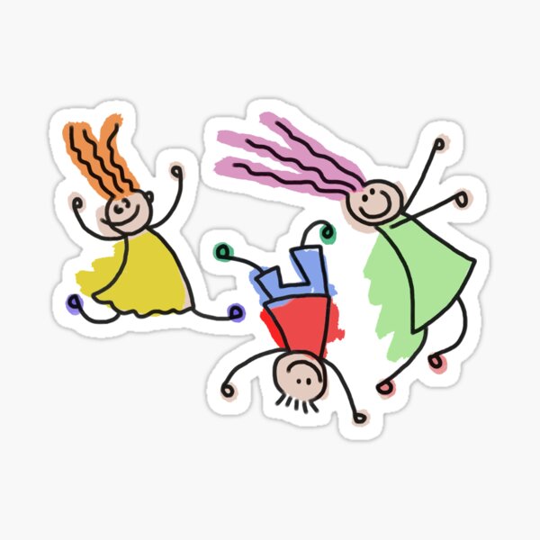 "kids drawing" Sticker by ElhamAzizi | Redbubble