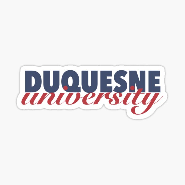 "DUQUESNE UNIVERSITY " Sticker for Sale by jfalco | Redbubble