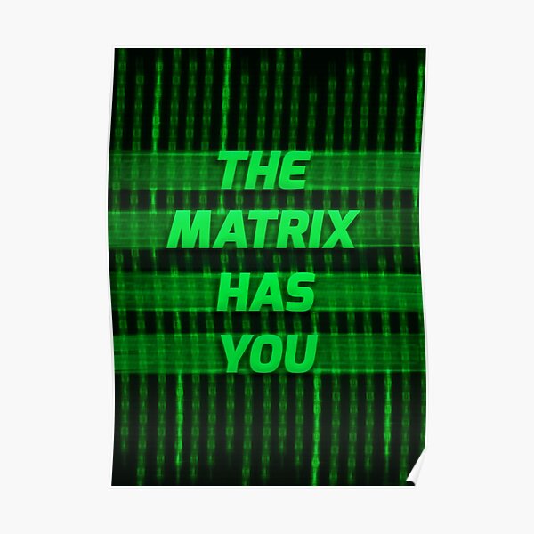 "The Matrix Has You" Poster by BelchiorCanizo | Redbubble