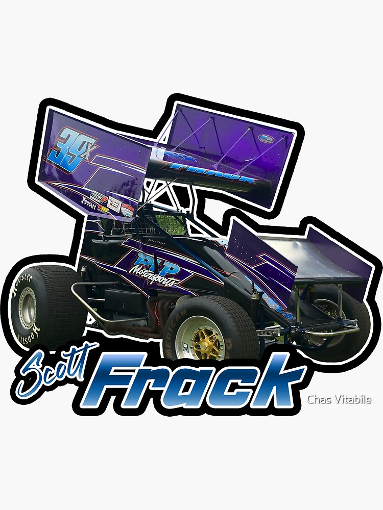 "Scott Frack Racing Decal" Sticker by chasvit088 | Redbubble