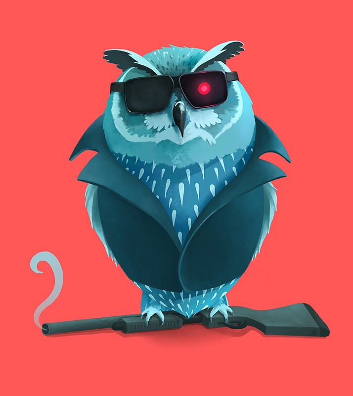 "Owl Be Back" by Yiannisun | Redbubble