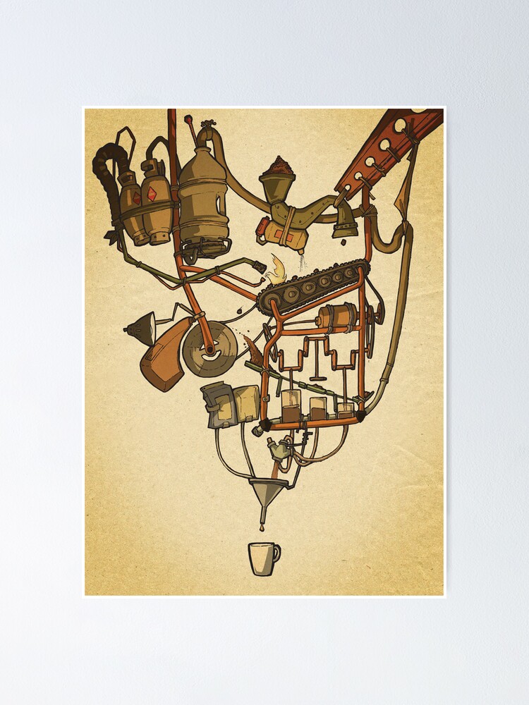 "Coffee Machine" Poster for Sale by Jon-west | Redbubble