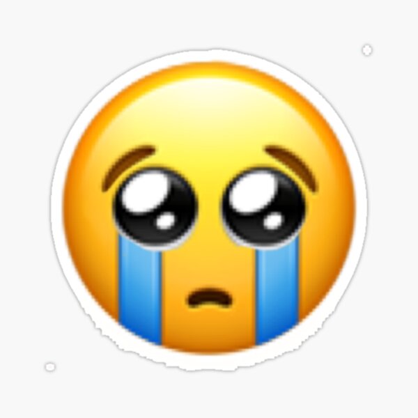 "crying emoji" Sticker by albakyra | Redbubble