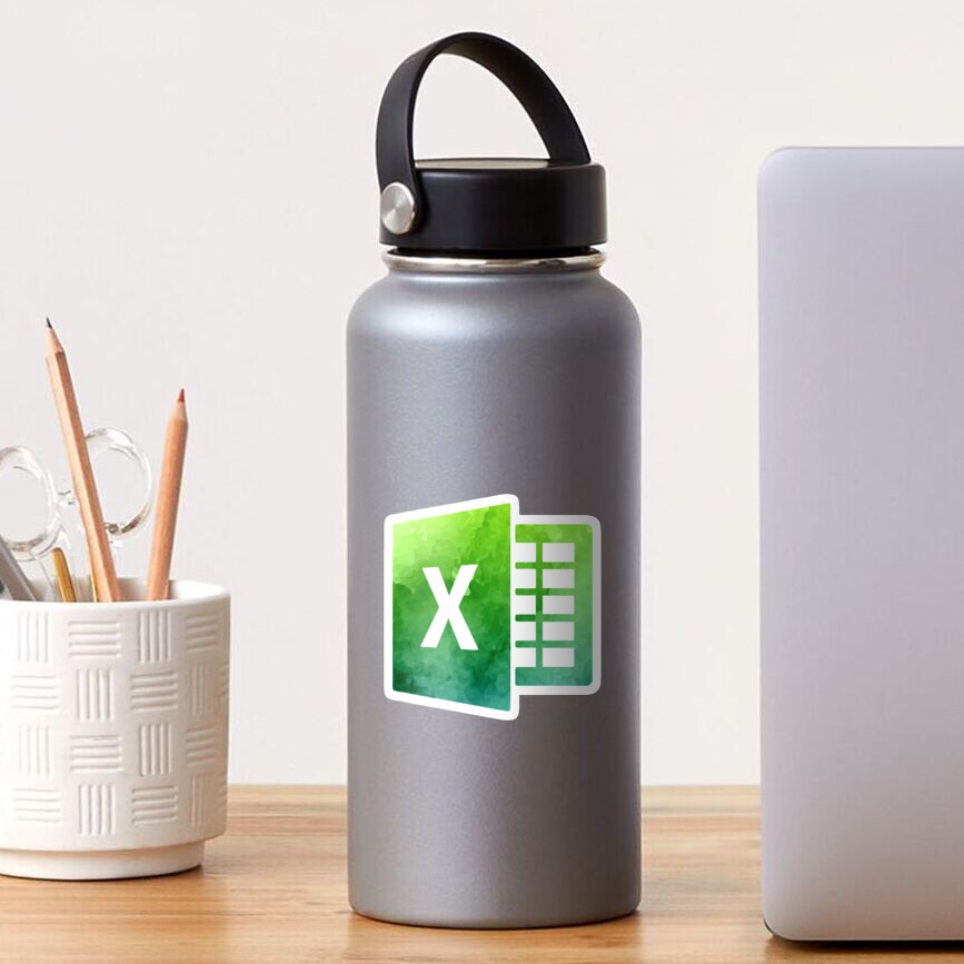 "Watercolor Excel Logo" Sticker by kamby45 | Redbubble
