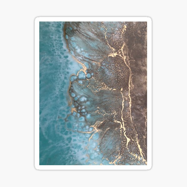 "Gold Coast" Sticker by aestheticallyjs | Redbubble