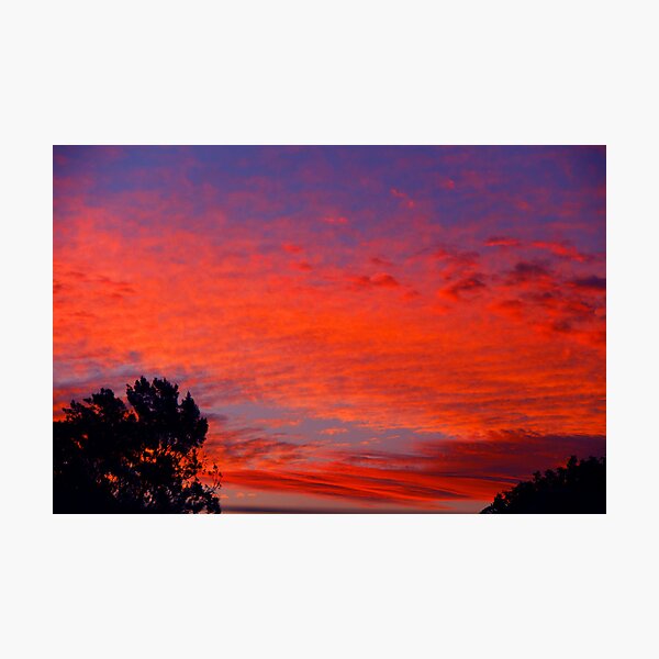 "Vermillion Sky" Photographic Print by LonelyMinstrel | Redbubble