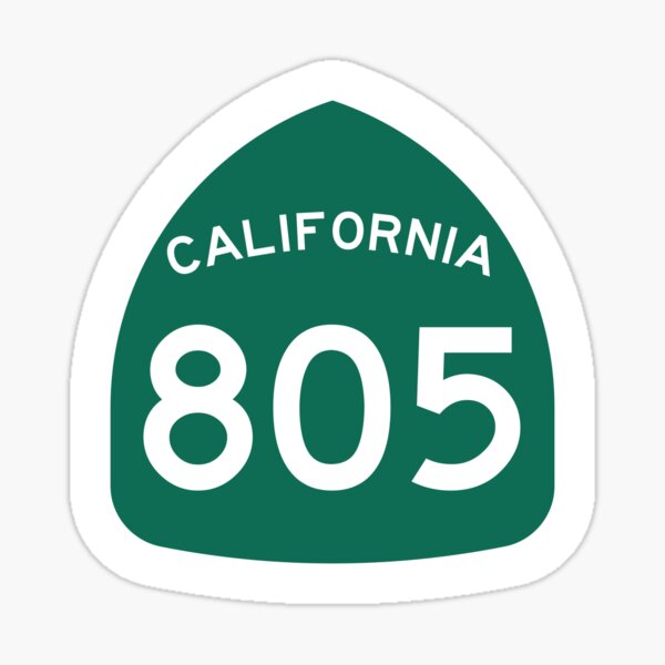 California State Route 805 Area Code 805 Sticker By SRnAC Redbubble california-state-route-805-area-code-805-sticker-by-srnac-redbubble