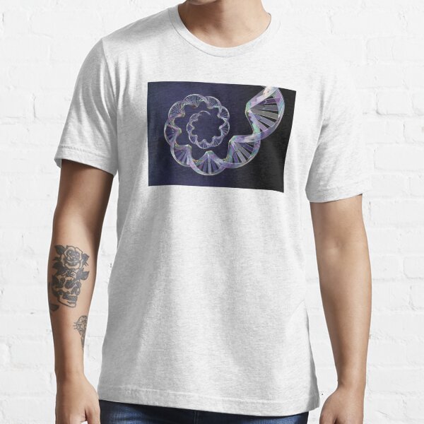 "Origins: Double-Helix Blue Spiral DNA " T-shirt by multiform ...