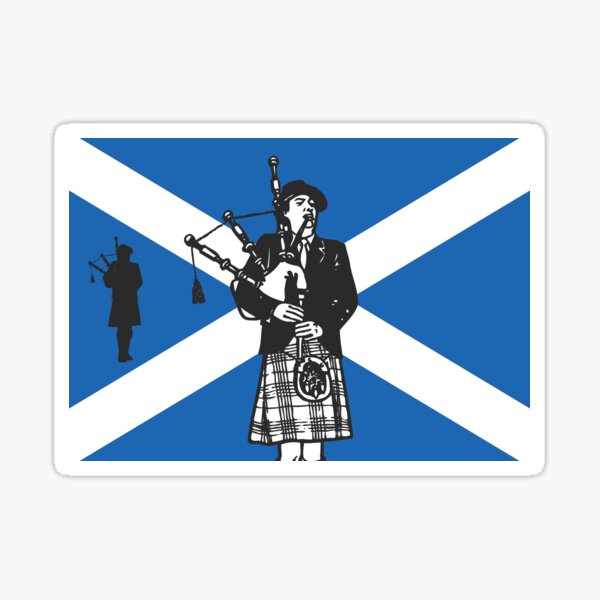"scottish bagpiper" Sticker for Sale by Seb-Sk93 | Redbubble