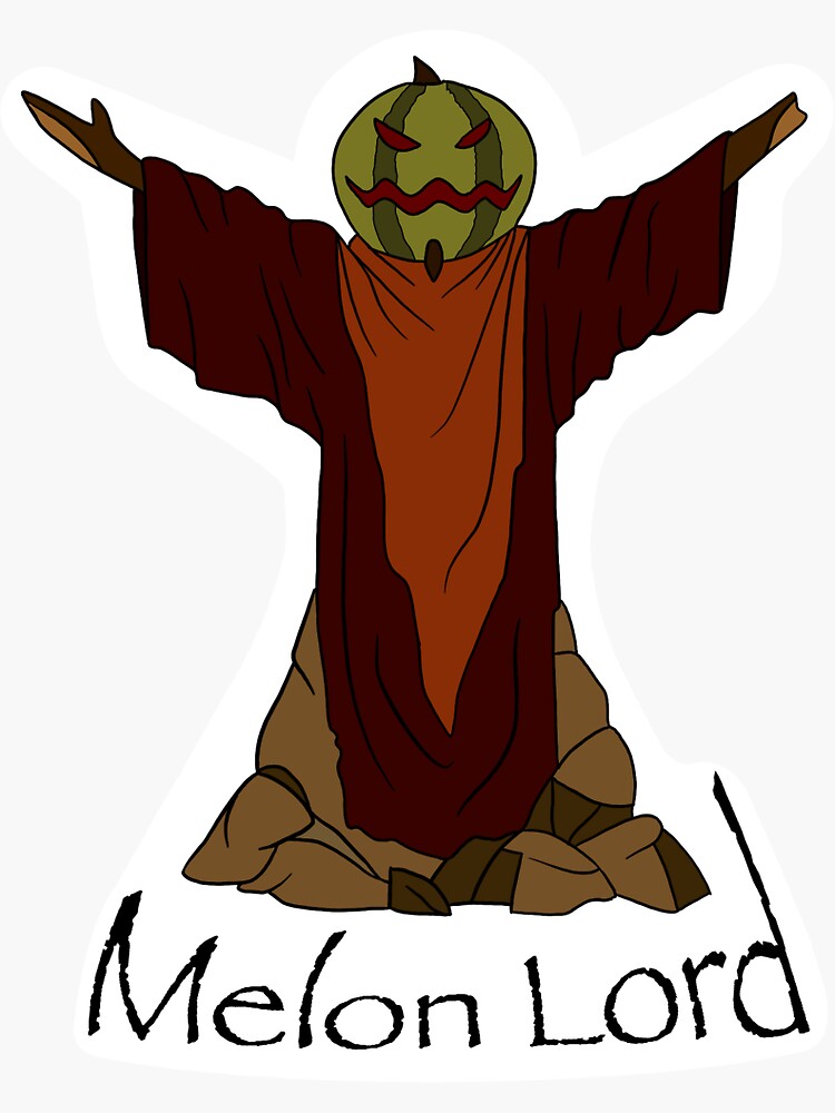 "Melon Lord " Sticker for Sale by shan-mcf-100 | Redbubble