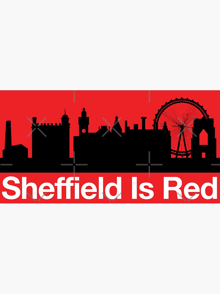 "Sheffield Is Red" Sticker for Sale by Confusion101 | Redbubble