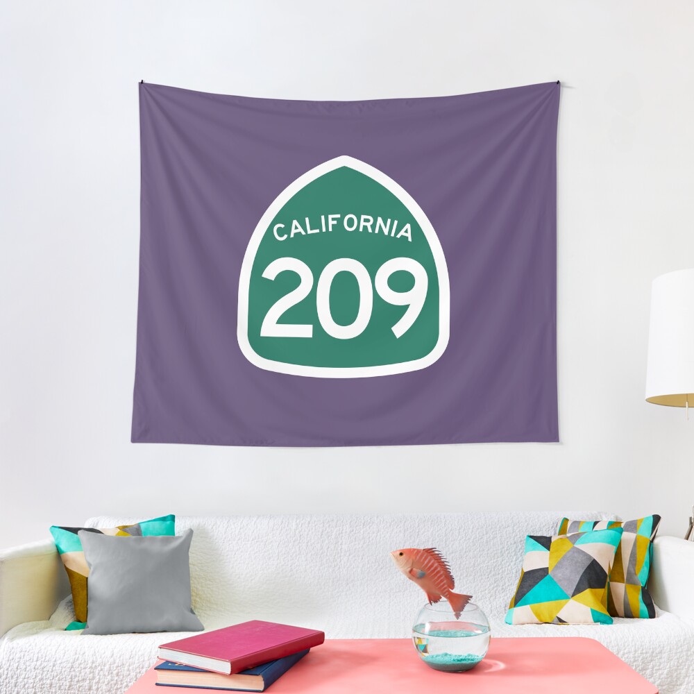 "California State Route 209 (Area Code 209)" Tapestry by SRnAC | Redbubble